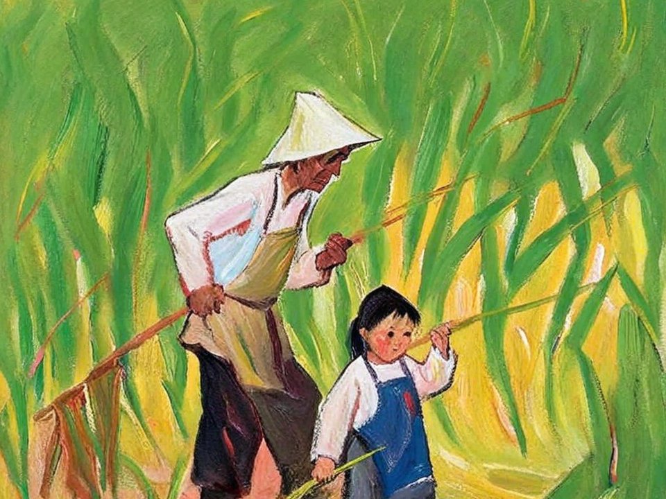 油画｜童年的回忆_Sunny老师-站酷ZCOOL