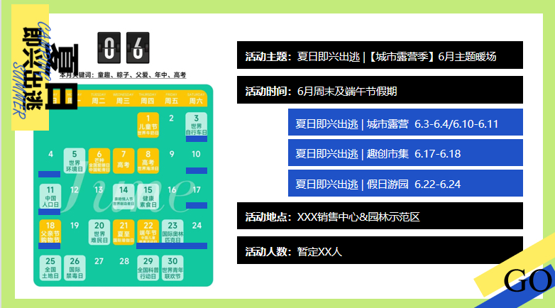 2023城市露营季6月暖场（夏日即兴出逃主题）活动案_精英策划圈-站酷ZCOOL