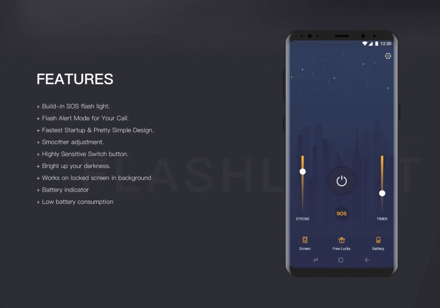 Flashlight APP UI-手电筒 _ViggoZ-站酷ZCOOL