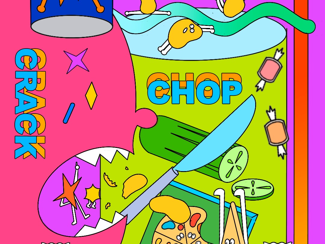 怀旧零食主题孟菲斯海报贴纸_tsegei-站酷ZCOOL