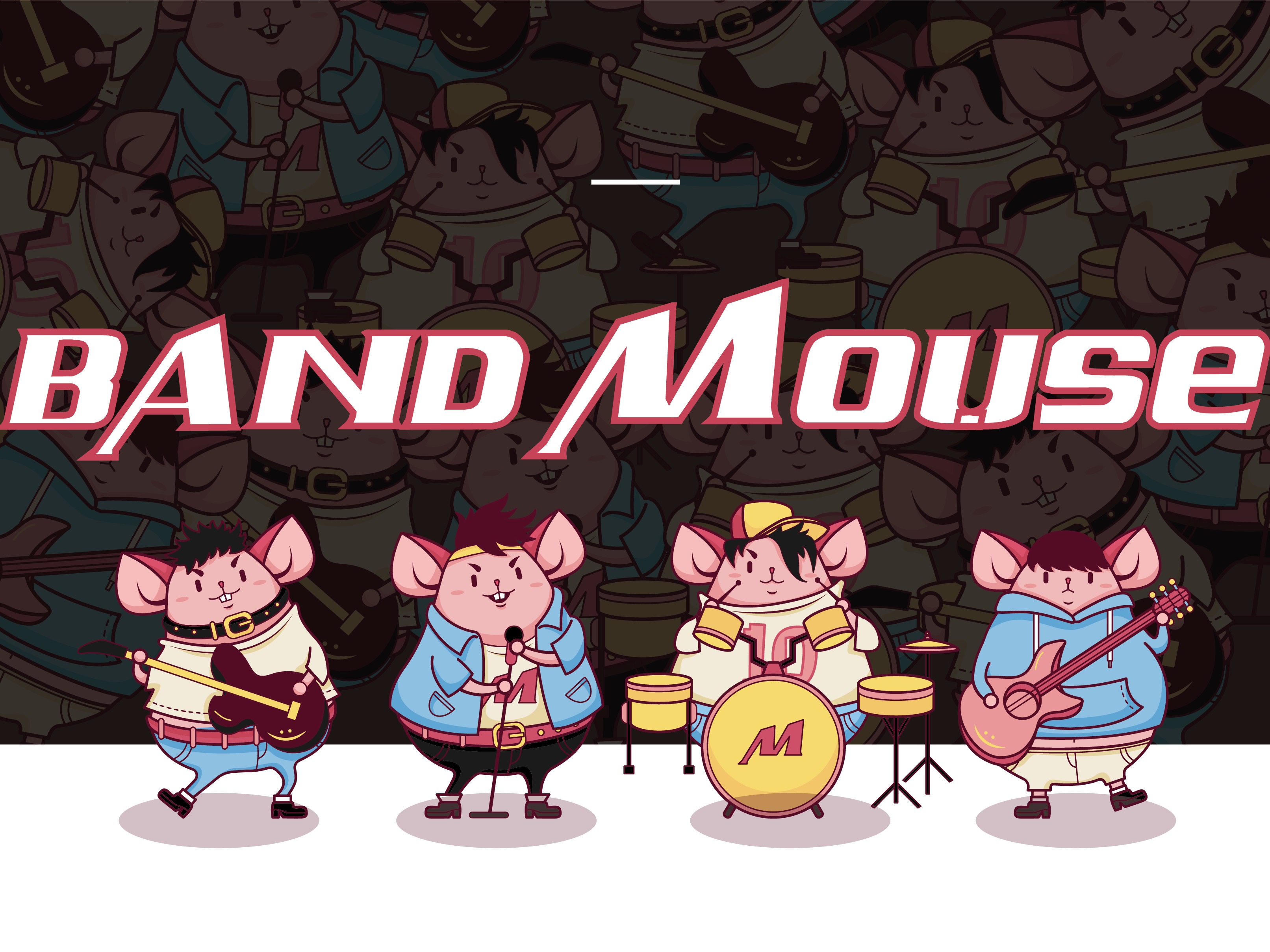 BAND MOUSE IP设计_玛丽莲秋裤-站酷ZCOOL