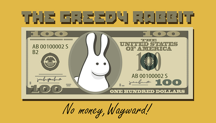 The Greedy Rabbit 美元版_会点钱的包子-站酷ZCOOL