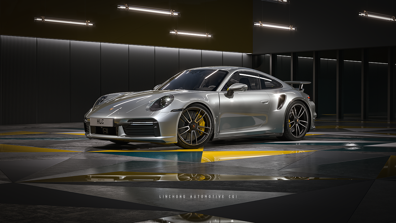 CGI Porsche 911 Turbo S_Tommy_林冲-站酷ZCOOL