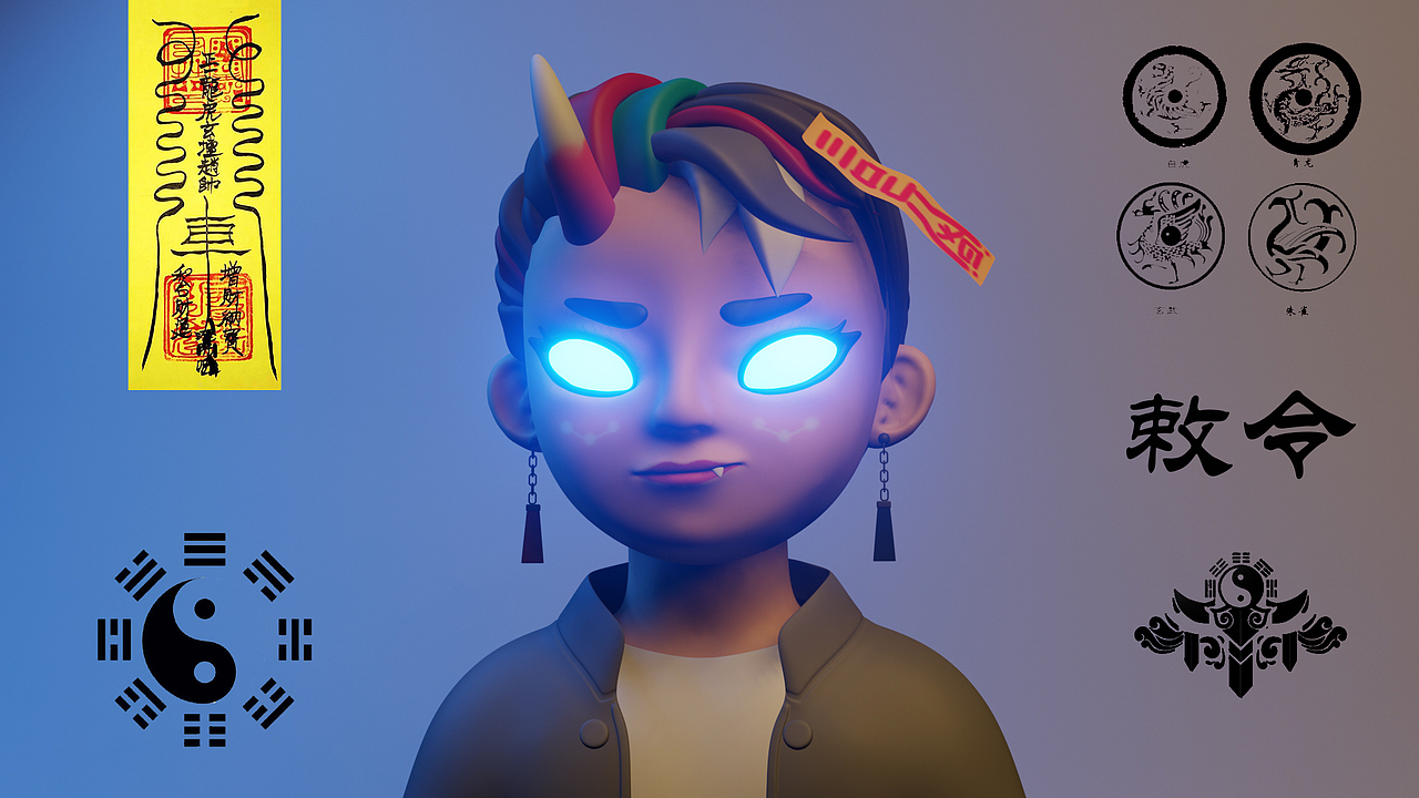 Blender三维人物建模渲染作品【NICK老师】_Nick老师-站酷ZCOOL