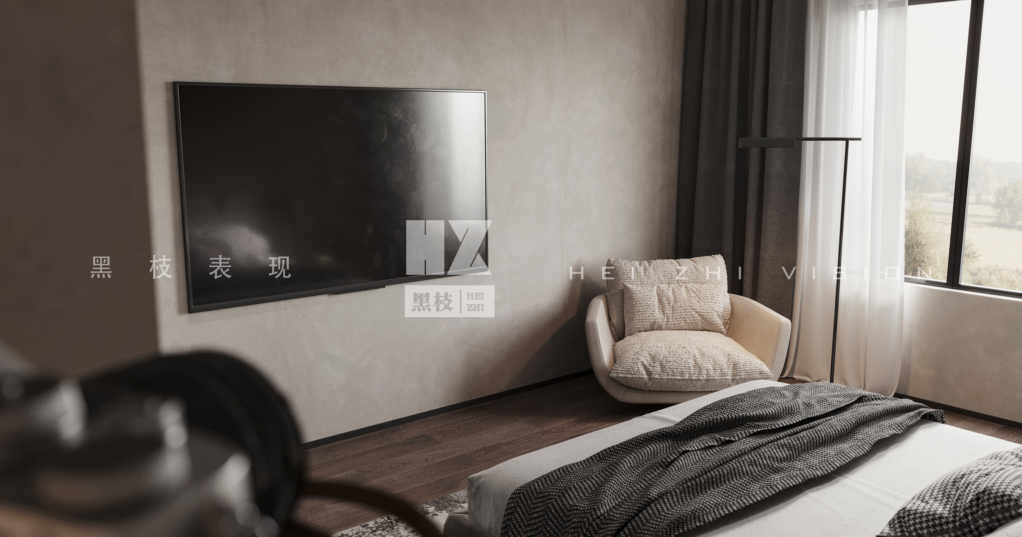 G9 别墅_黑枝表现-站酷ZCOOL