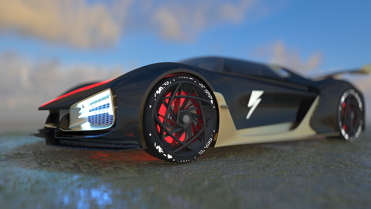 红旗S9超跑，烁金耀黑限量版_动画片里的大反派-站酷ZCOOL