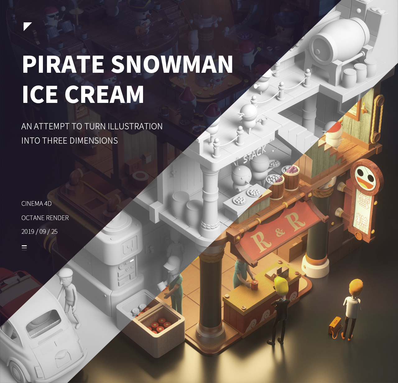 Cinema 4D＆OC 近期个人练习_清谷Sama-站酷ZCOOL