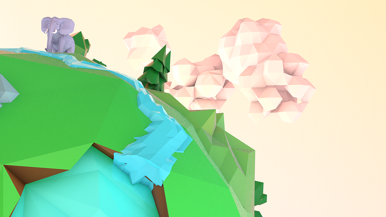 LOW POLY小世界_冷静的柠檬君-站酷ZCOOL