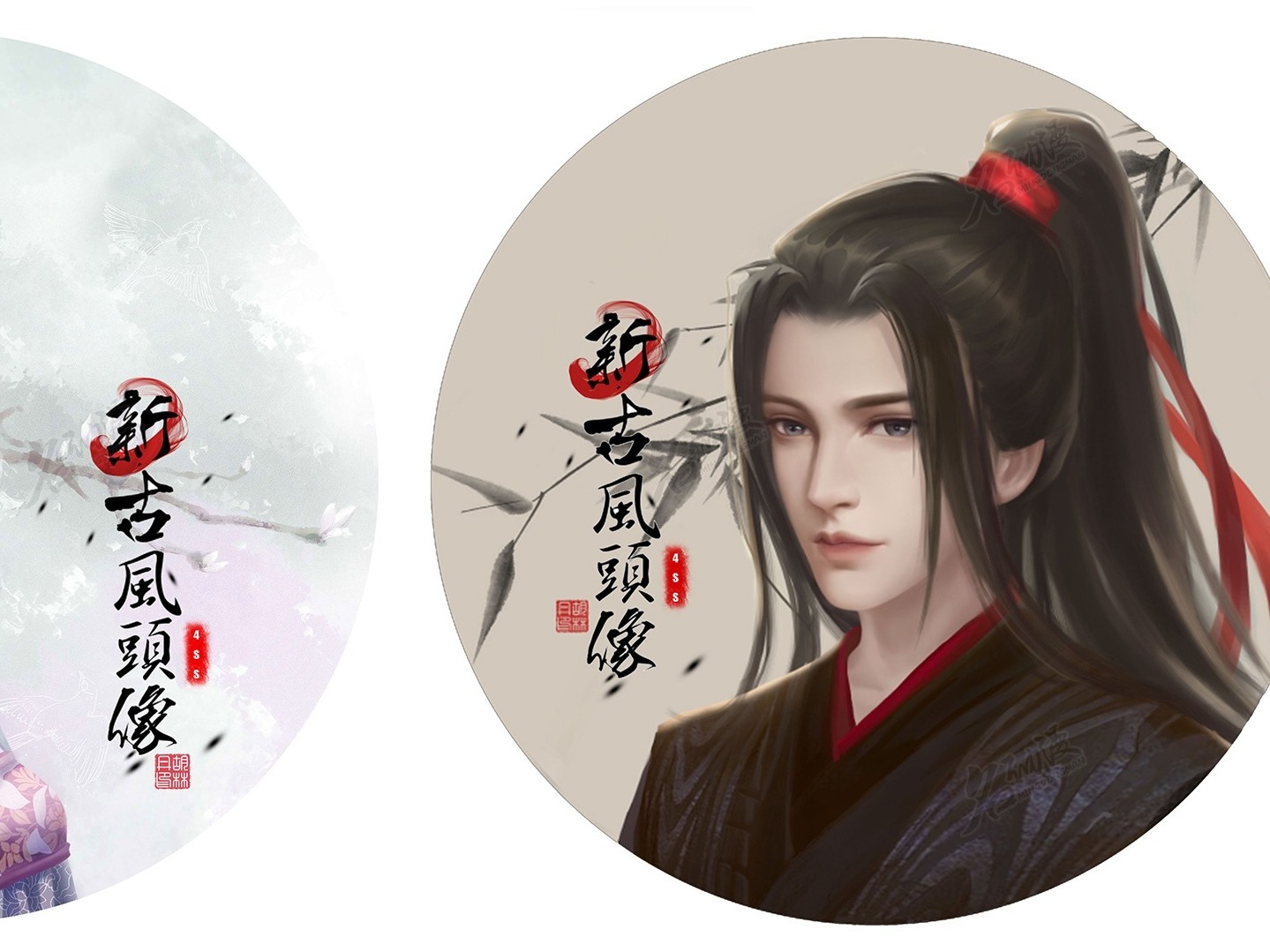 古风情侣头像_名动漫CG数娱-站酷ZCOOL