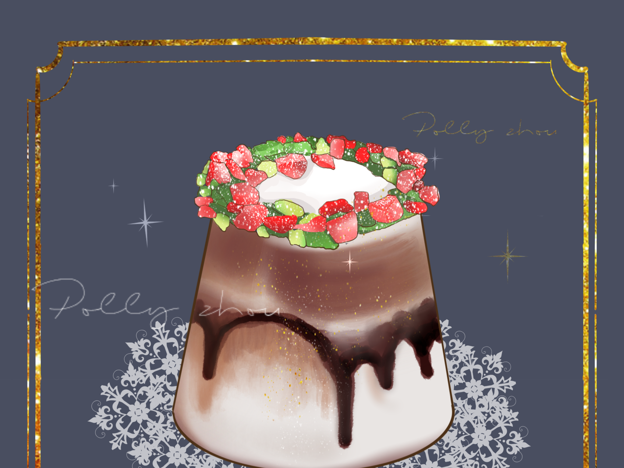 饮品插画_Polly小Po-站酷ZCOOL