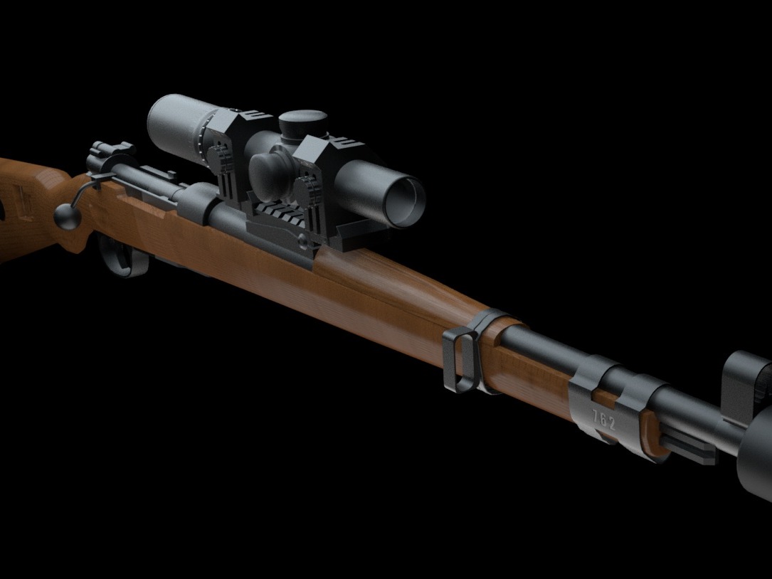 C4D做98K_少年不惧岁月长-站酷ZCOOL