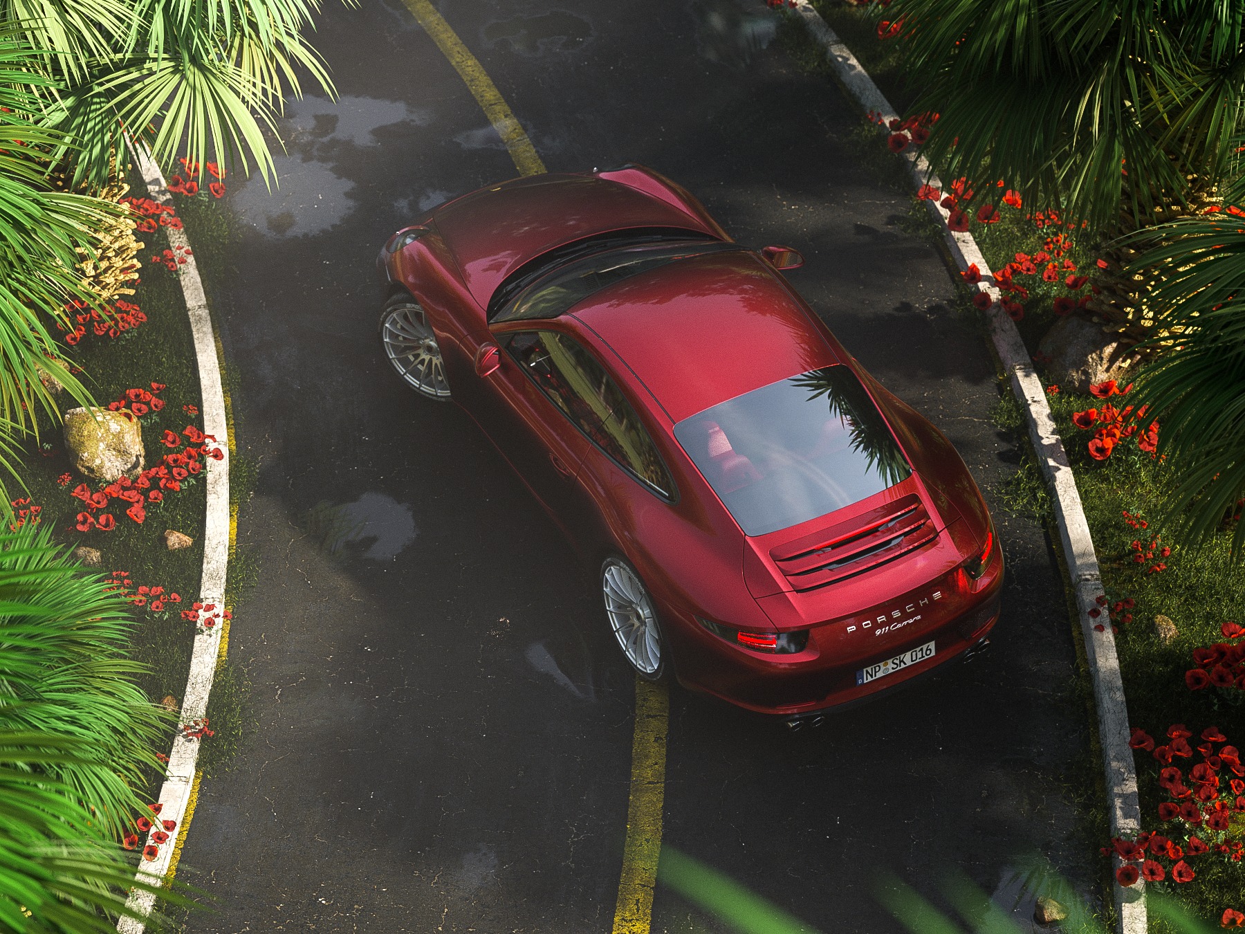 保时捷911 渲染练习_爆火强尼-站酷ZCOOL