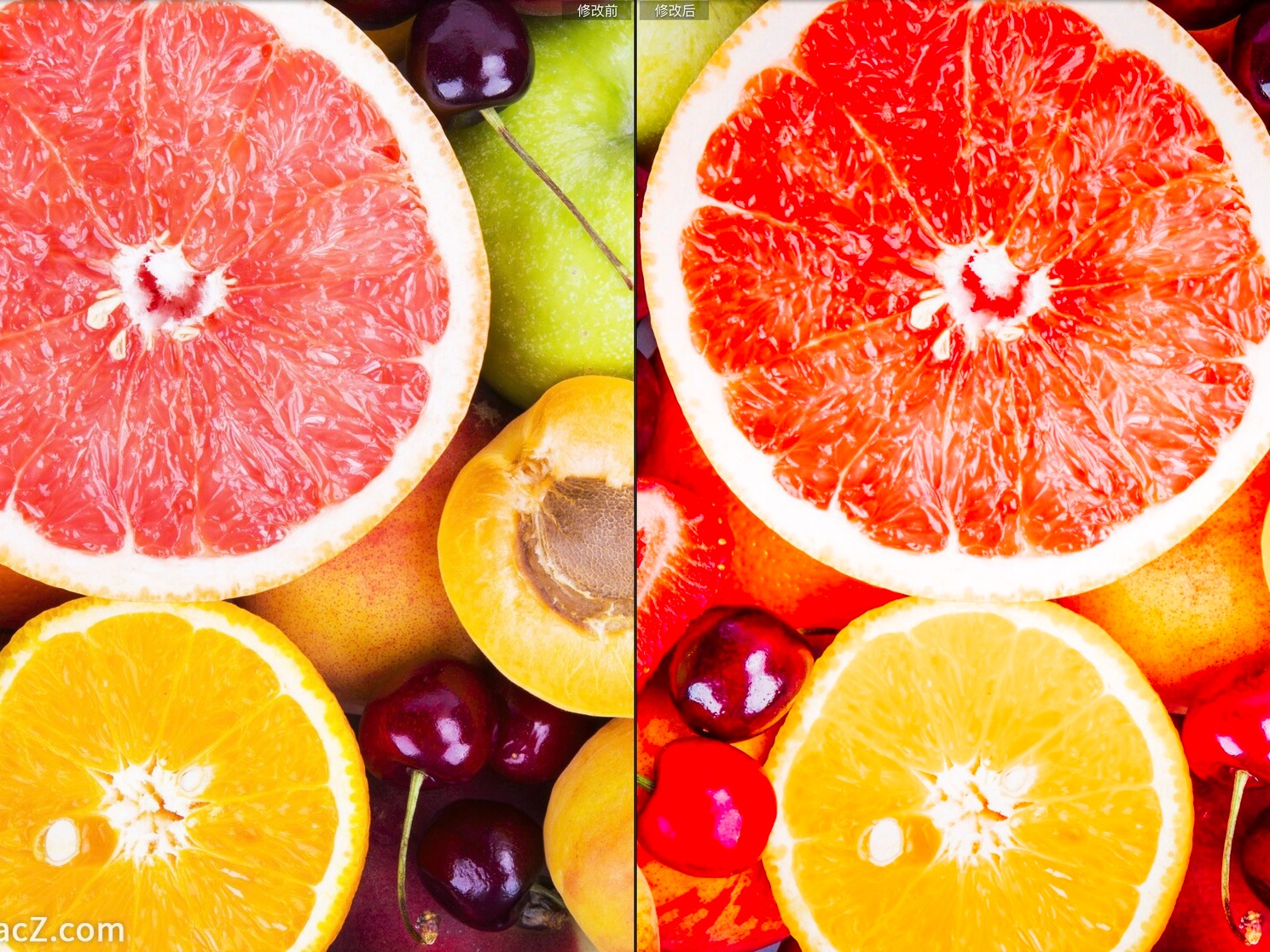 水果广告摄影专用调色lr预设_mac开心-站酷ZCOOL