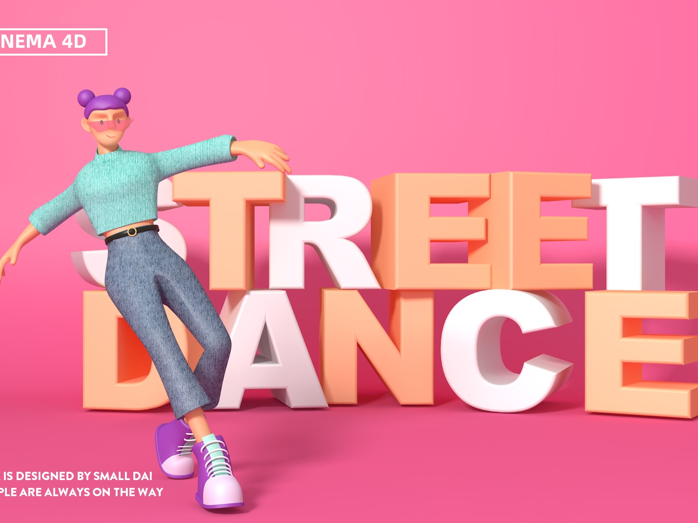 c4d人物建模_small呆-站酷ZCOOL