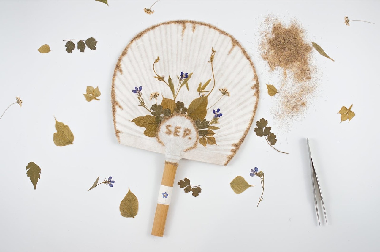 「凉扇」押花扇子_Tian刘天-站酷ZCOOL