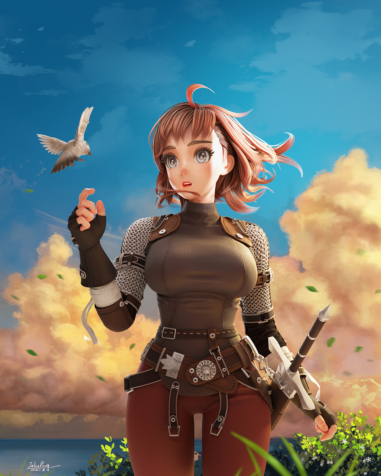 knight girl 角色练习_JohnPeng-站酷ZCOOL