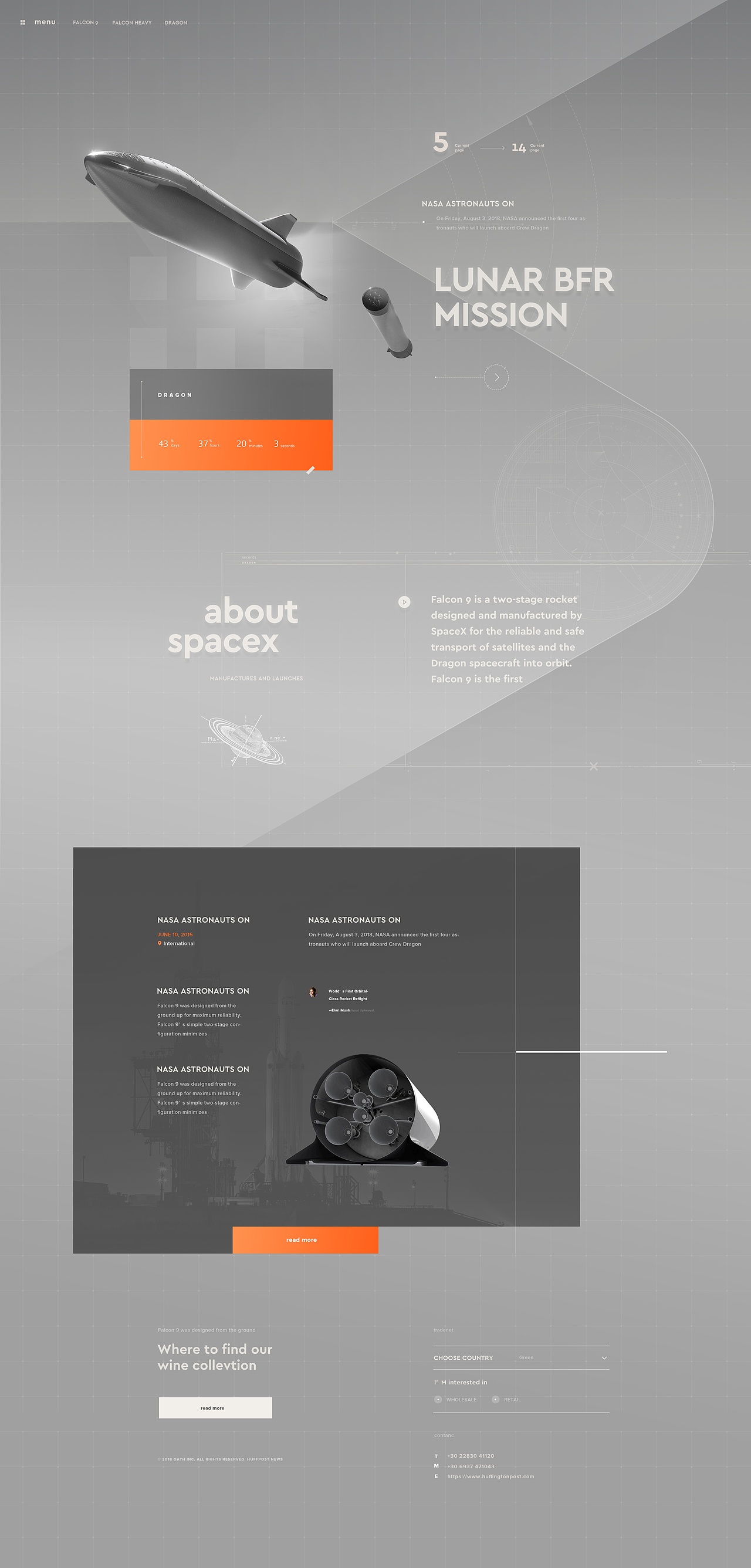 spacex website design|网页|企业官网|卡忙_原创作品-站酷ZCOOL
