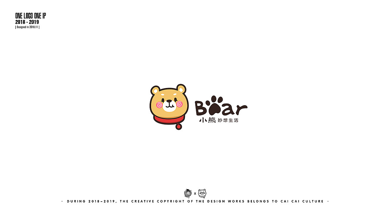 ONE LOGO ONE IP 2018/2019|平面|IP形象|蔡蔡文化_原创作品-站酷ZCOOL