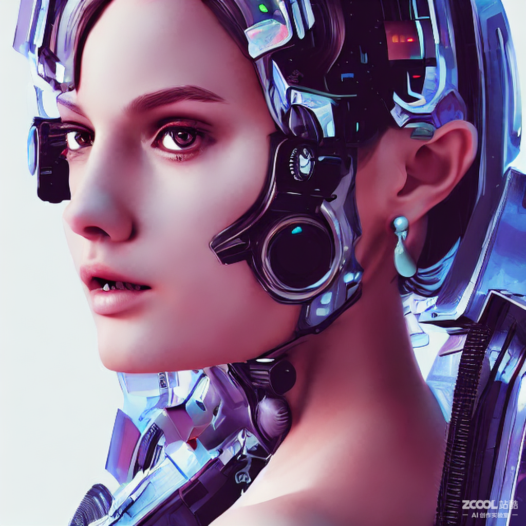 #AI创作实验室#赛博朋克女孩_泡泡鱼吧-站酷ZCOOL