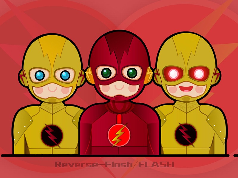 闪电侠+逆闪电Q版_Eukelade-站酷ZCOOL