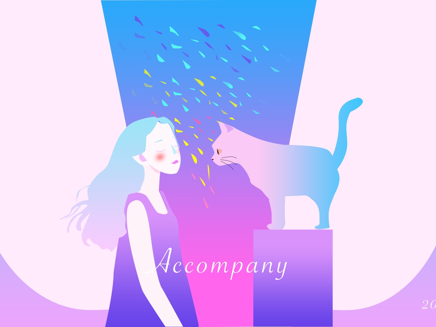 “猫咪女孩”-淘宝皮肤原创_梧桐wzz-站酷ZCOOL