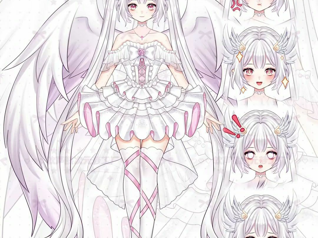 live2d虚拟主播形象定制vtuber定制立绘定制_软声小熊-站酷ZCOOL