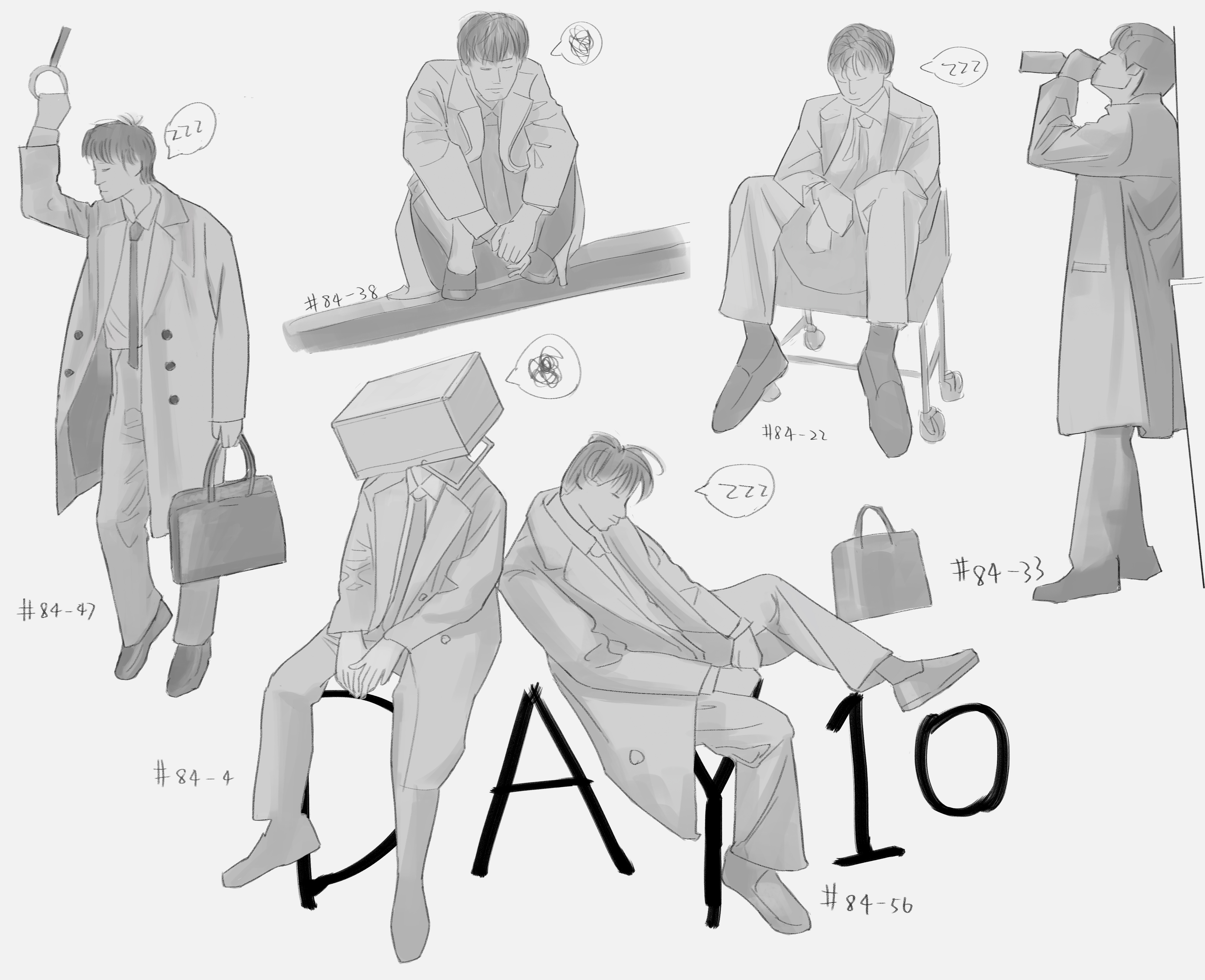 #速写60天挑战赛# day10@速写班长 _sphinxmask521-站酷ZCOOL