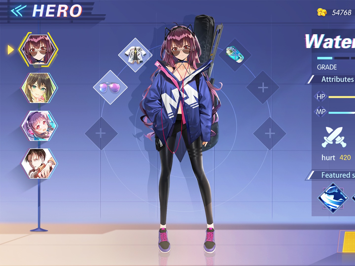 二次元界面练习_大双double-站酷ZCOOL