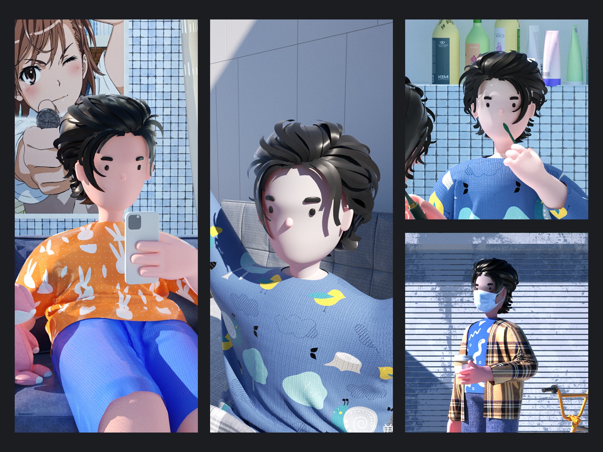 C4D合集小结-人物IP篇_天才王宝宝丶-站酷ZCOOL