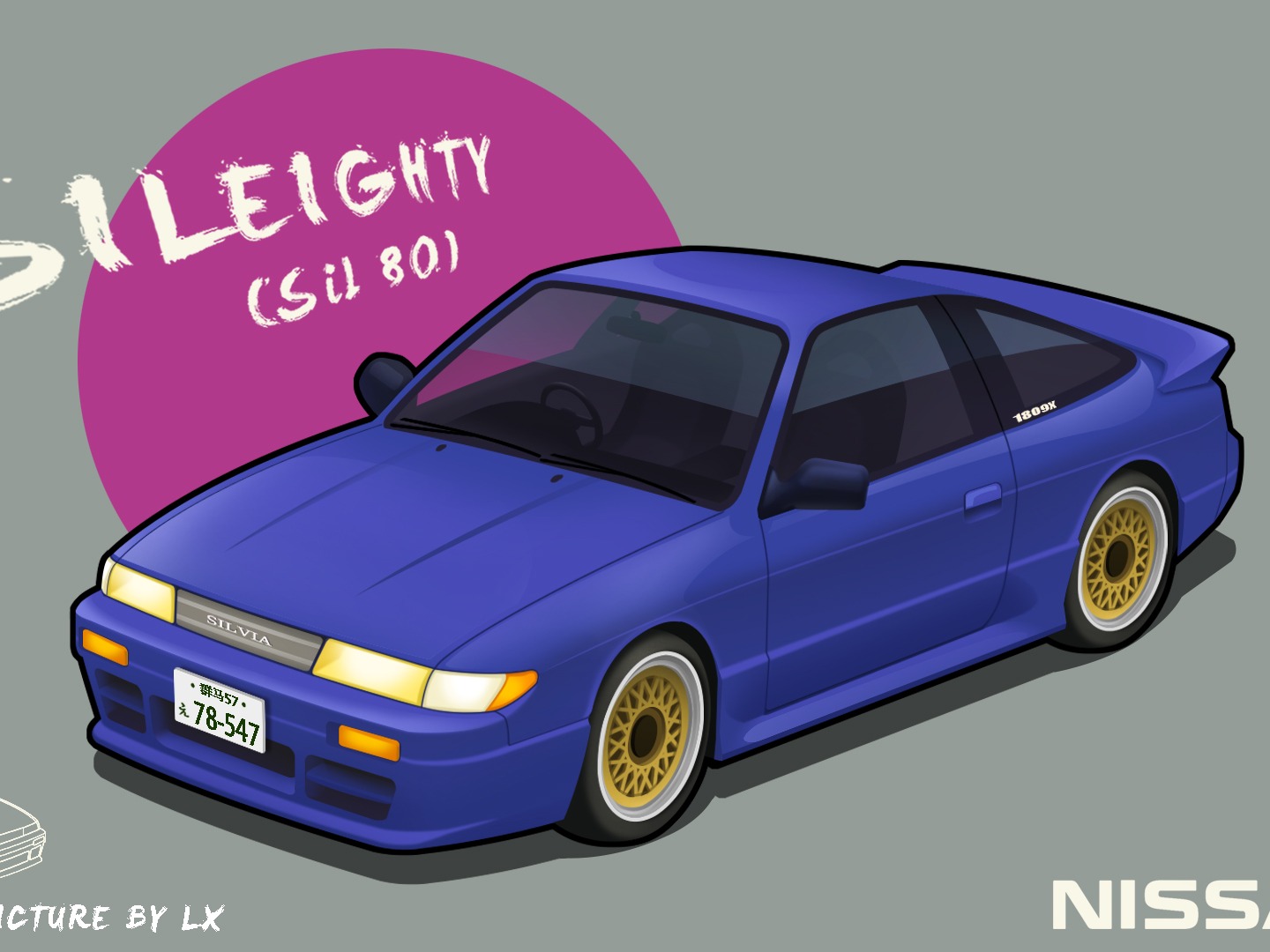 佐藤真子 Nissan SILEIGHTY(Sil80)_Trick小把戏-站酷ZCOOL