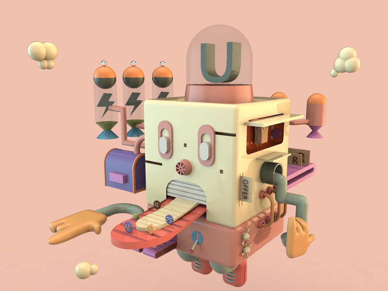 C4D练习_z萌萌-站酷ZCOOL