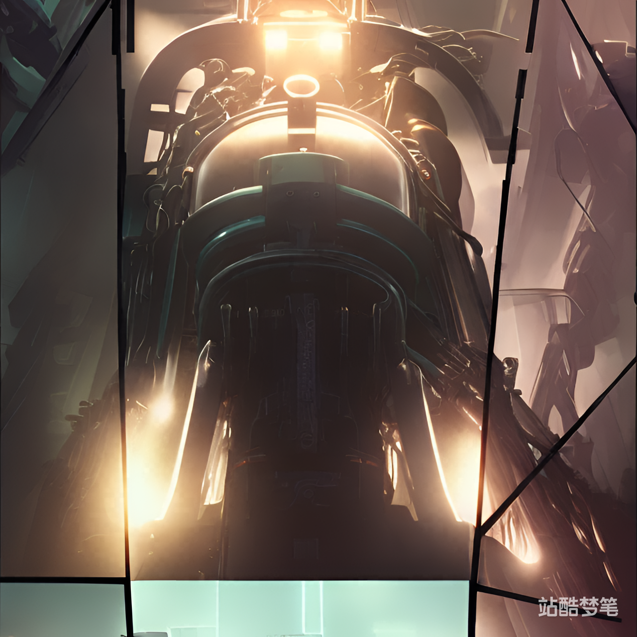 #站酷梦笔#机械，详细的，4k，WLOP作品，Artgerm作品_大豆_SFAT-站酷ZCOOL