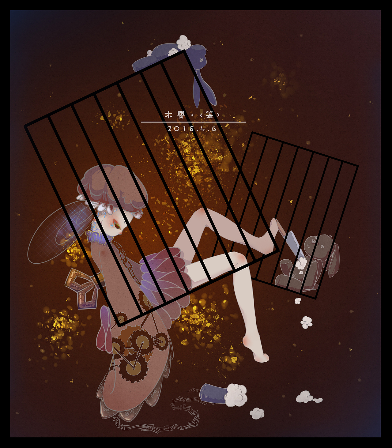 《玩具屋》·《笼》·《面具少女》_木婴QvQ-站酷ZCOOL