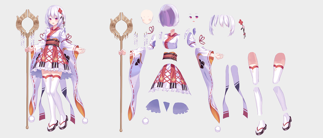 live2d拆分～_千綦Aig-站酷ZCOOL