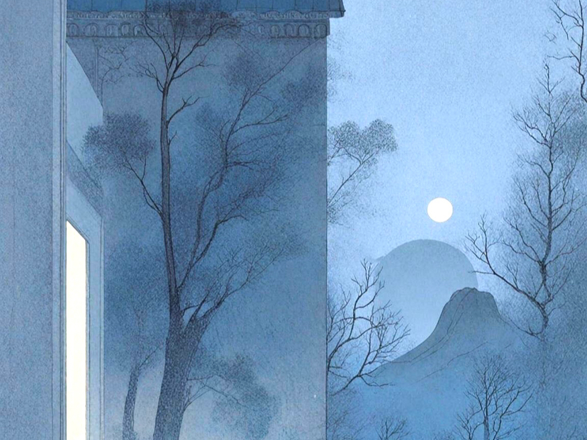诗词入画Ι月夜静思_Anbolis-站酷ZCOOL