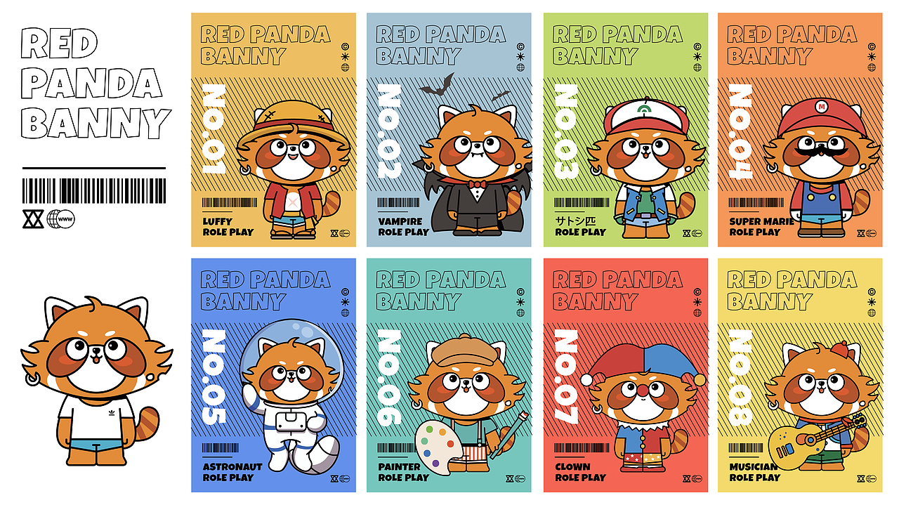 RED PANDA IP DESIGN |卡通IP形象设计_羊屁屁-站酷ZCOOL