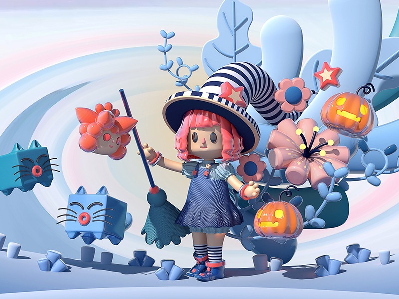 C4D卡通IP建模练习_Angry_pig-站酷ZCOOL