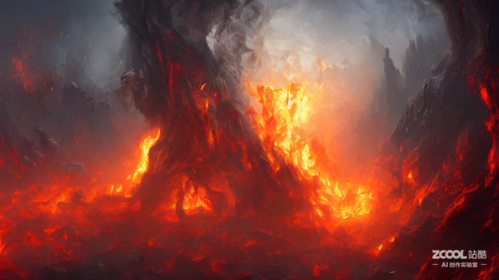 #AI创作实验室#fire_ETETETETETETETET-站酷ZCOOL