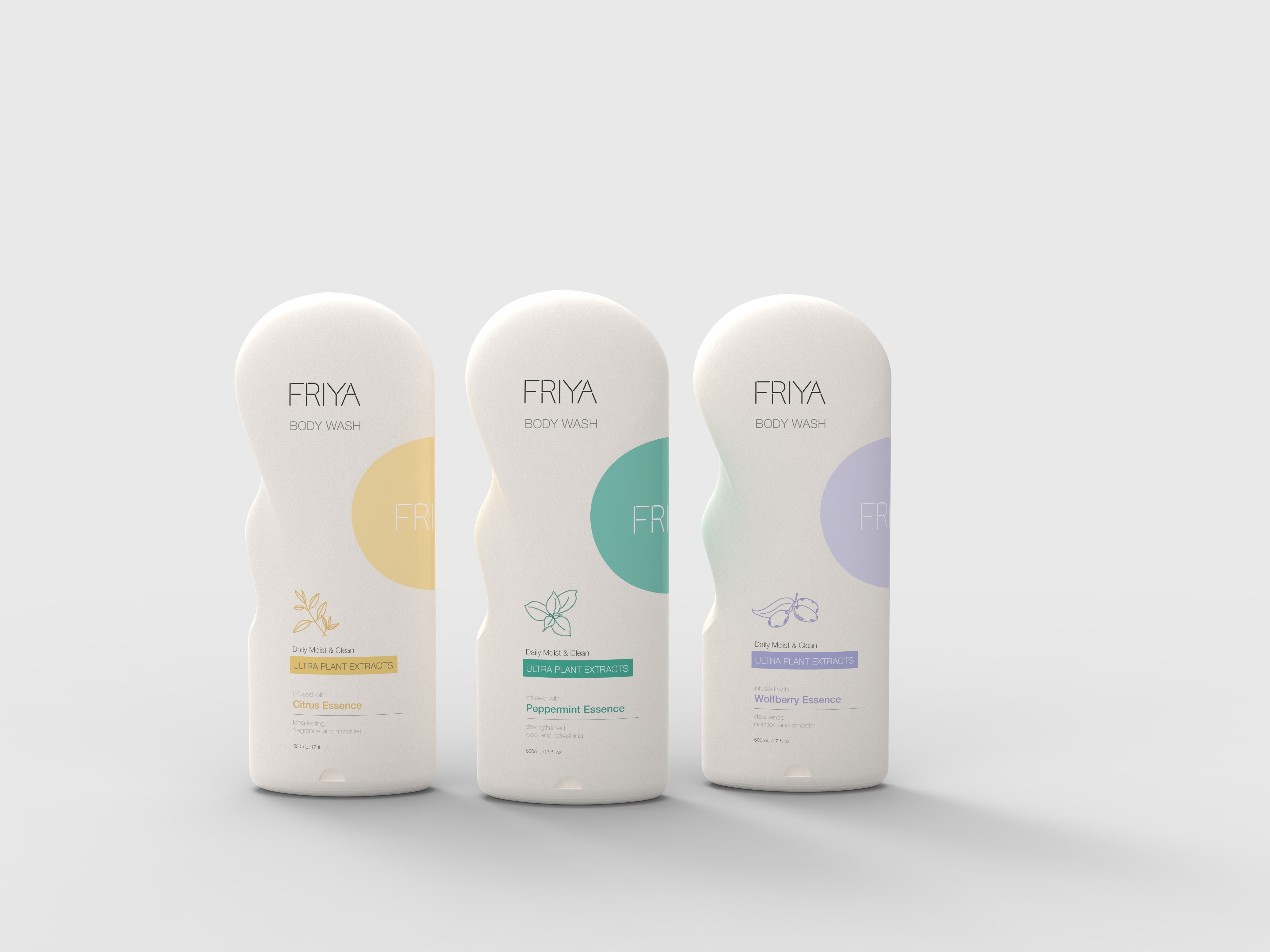 FRIYA Shampoo 沐浴露包装设计_SHIYU时-站酷ZCOOL