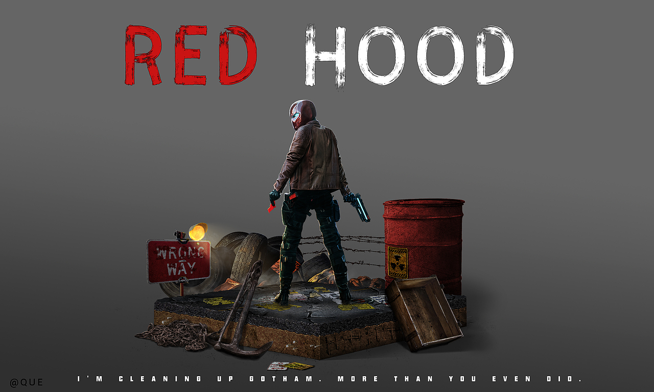 《RED HOOD》人物合成海报-PS合成_小雀小Que-站酷ZCOOL