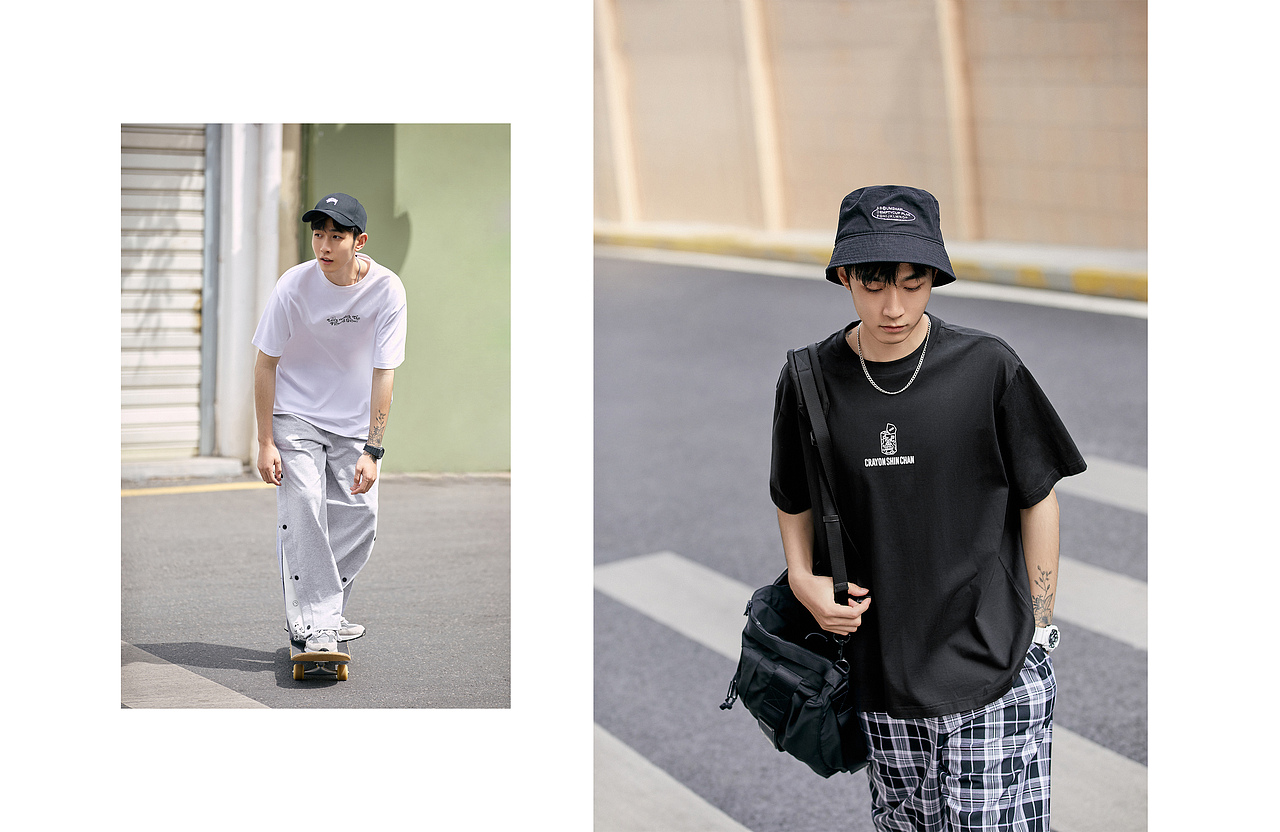 蜡笔小新联名&CITY BOY风格男装外景_boredom0131-站酷ZCOOL