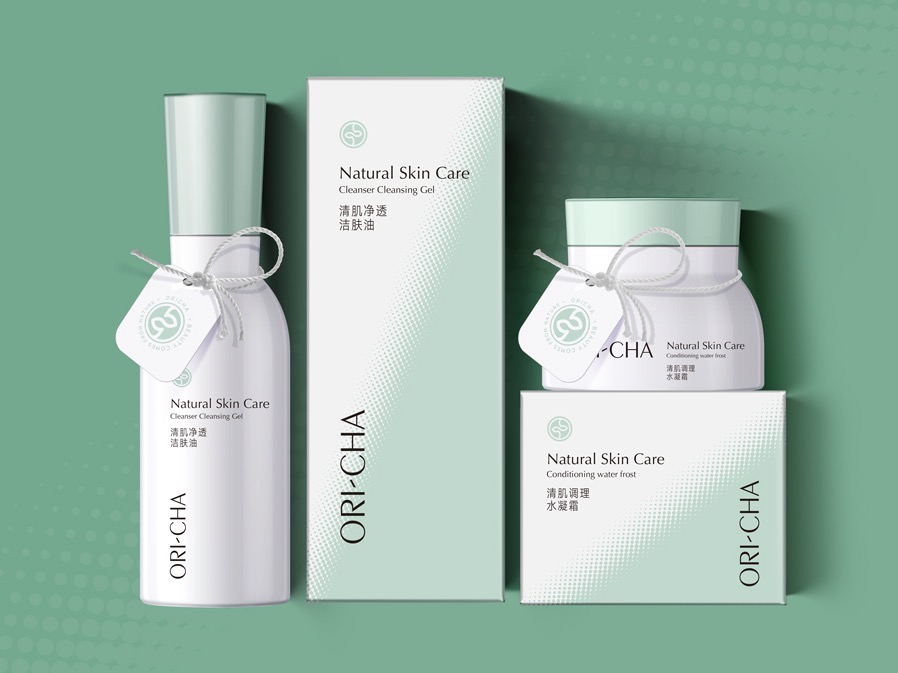 化妆品/包装设计/ORI-CHA/自然护肤专家_左尚创意-站酷ZCOOL