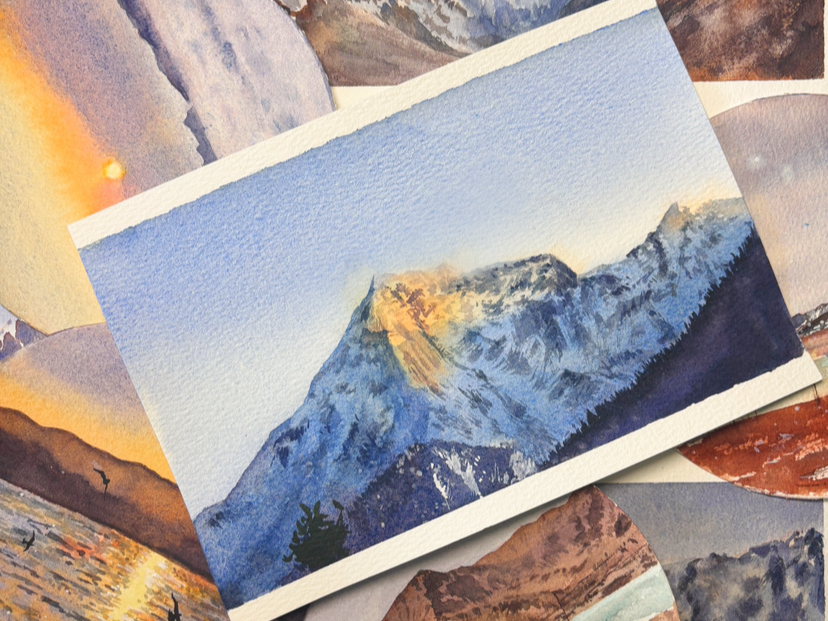 水彩风景之旅行日记_Aling阿零-站酷ZCOOL