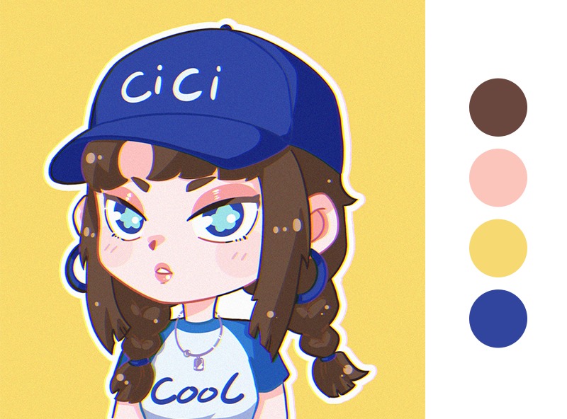 【画师繁星计划】活动 人物Q版头像_su喵喵00-站酷ZCOOL