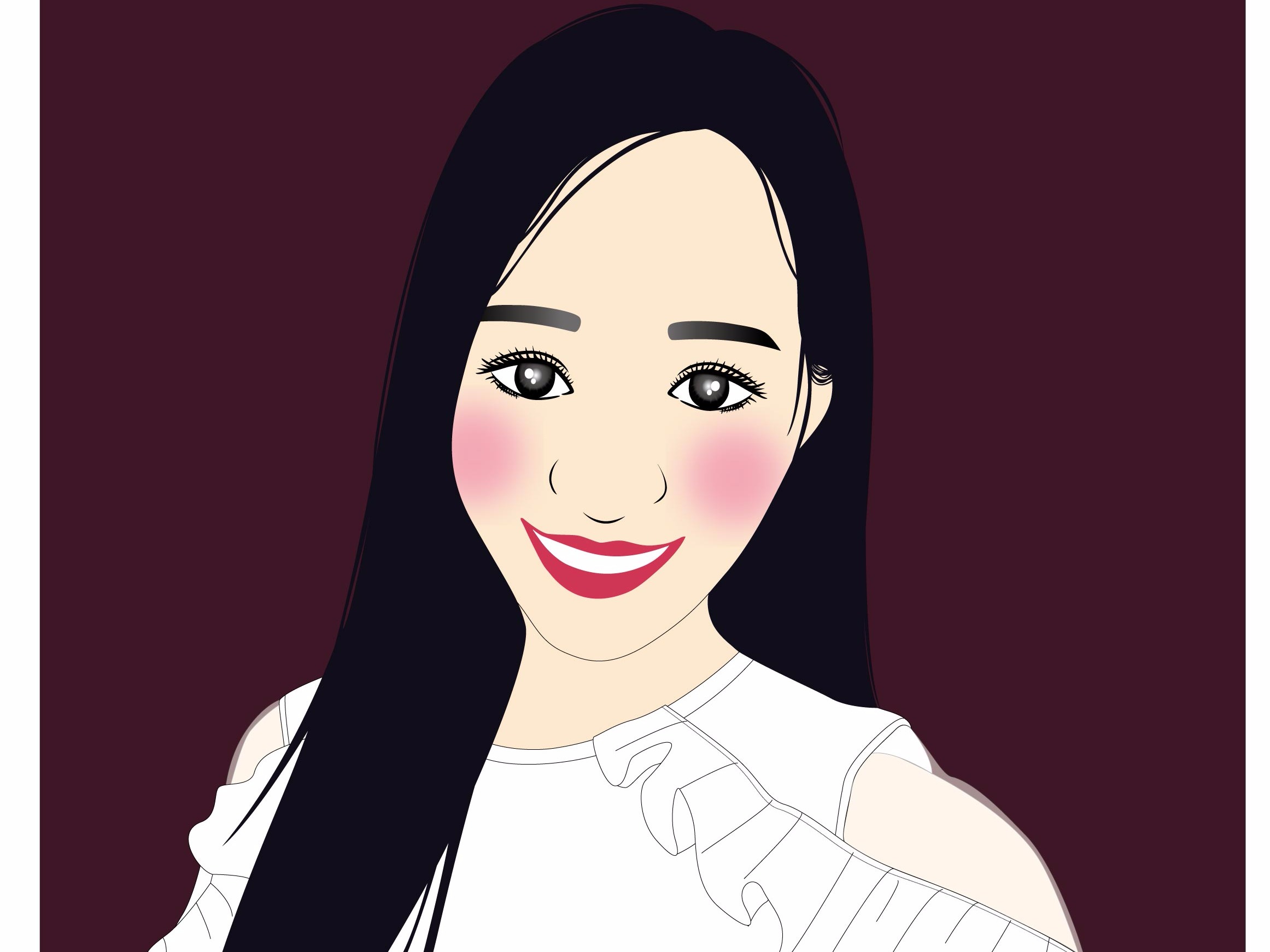 涂鸦一个美人儿_幸运的eva-站酷ZCOOL