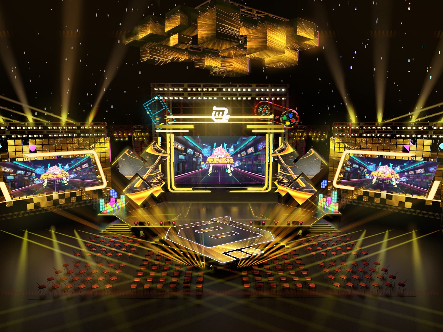 触手乐FUN之夜 舞美设计_神明热爱画自由-站酷ZCOOL