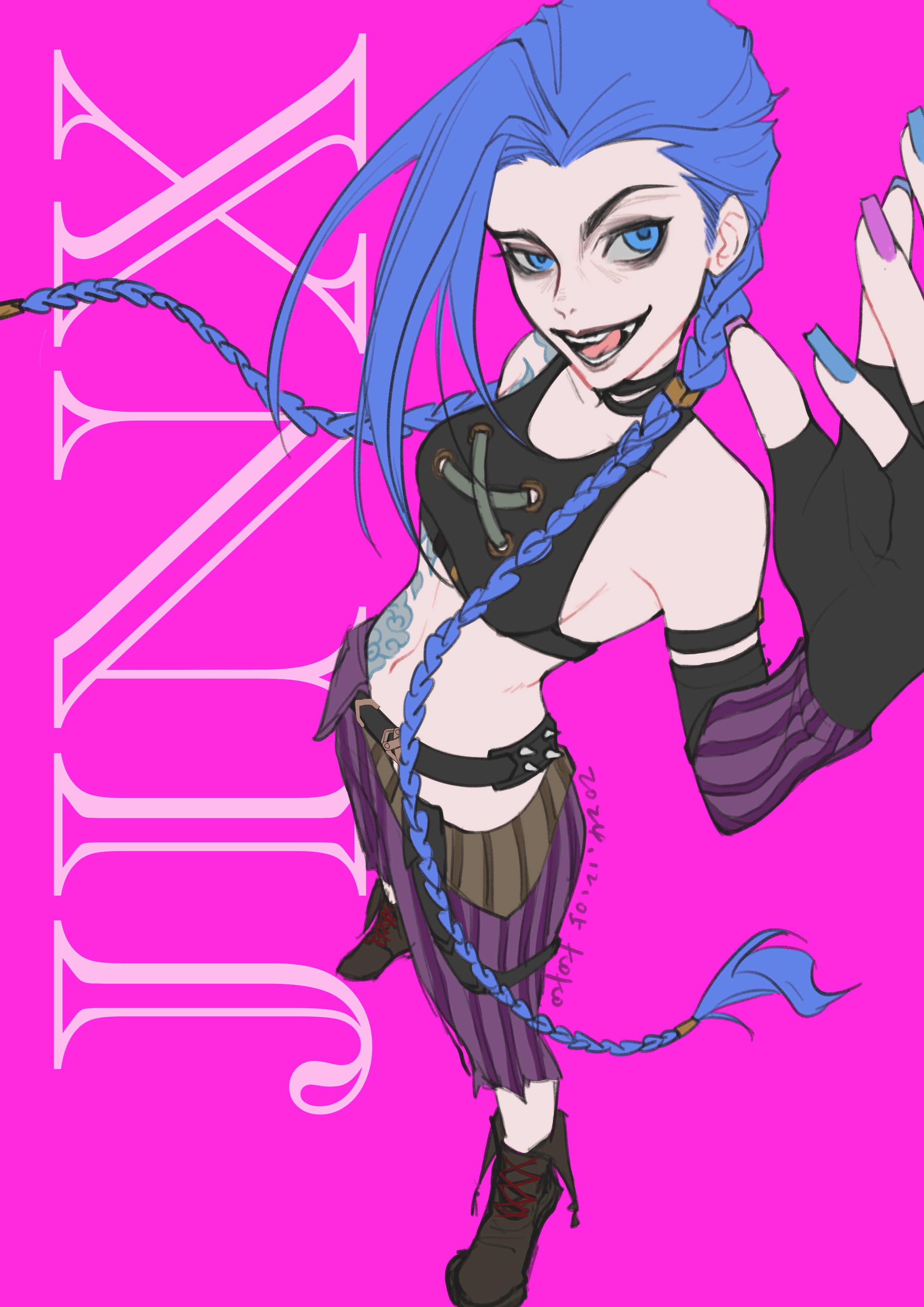 Jinx🩷💙_春日可可koko-站酷ZCOOL