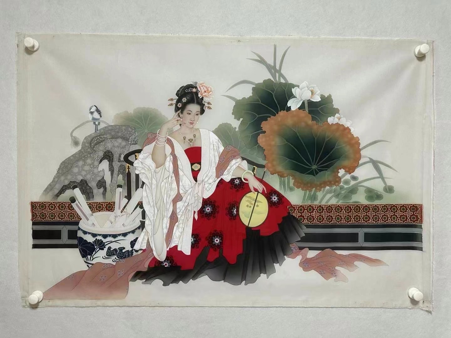 徐迎迎 120/80 绢本 🈶合影 视频_群博书画院-站酷ZCOOL