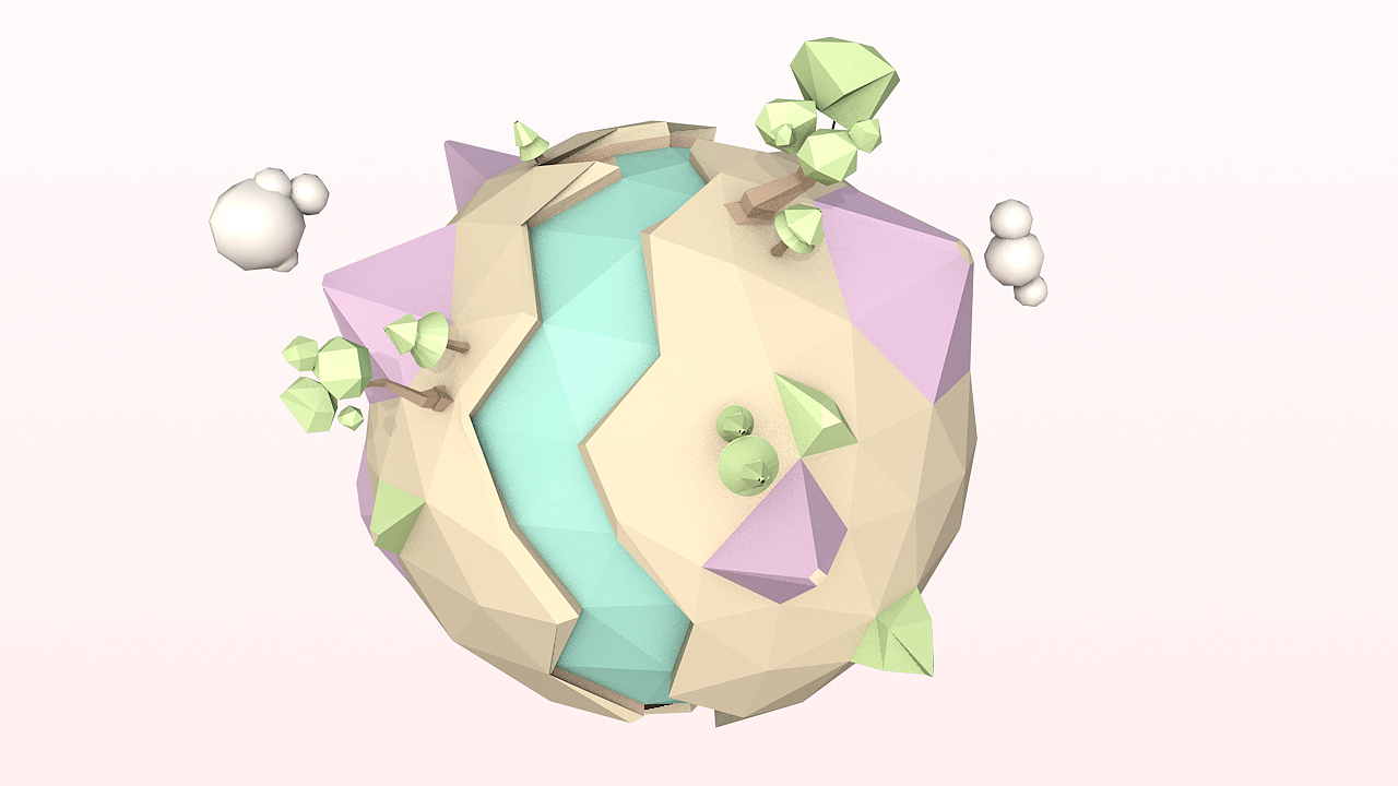 low poly_左撇子设计-站酷ZCOOL