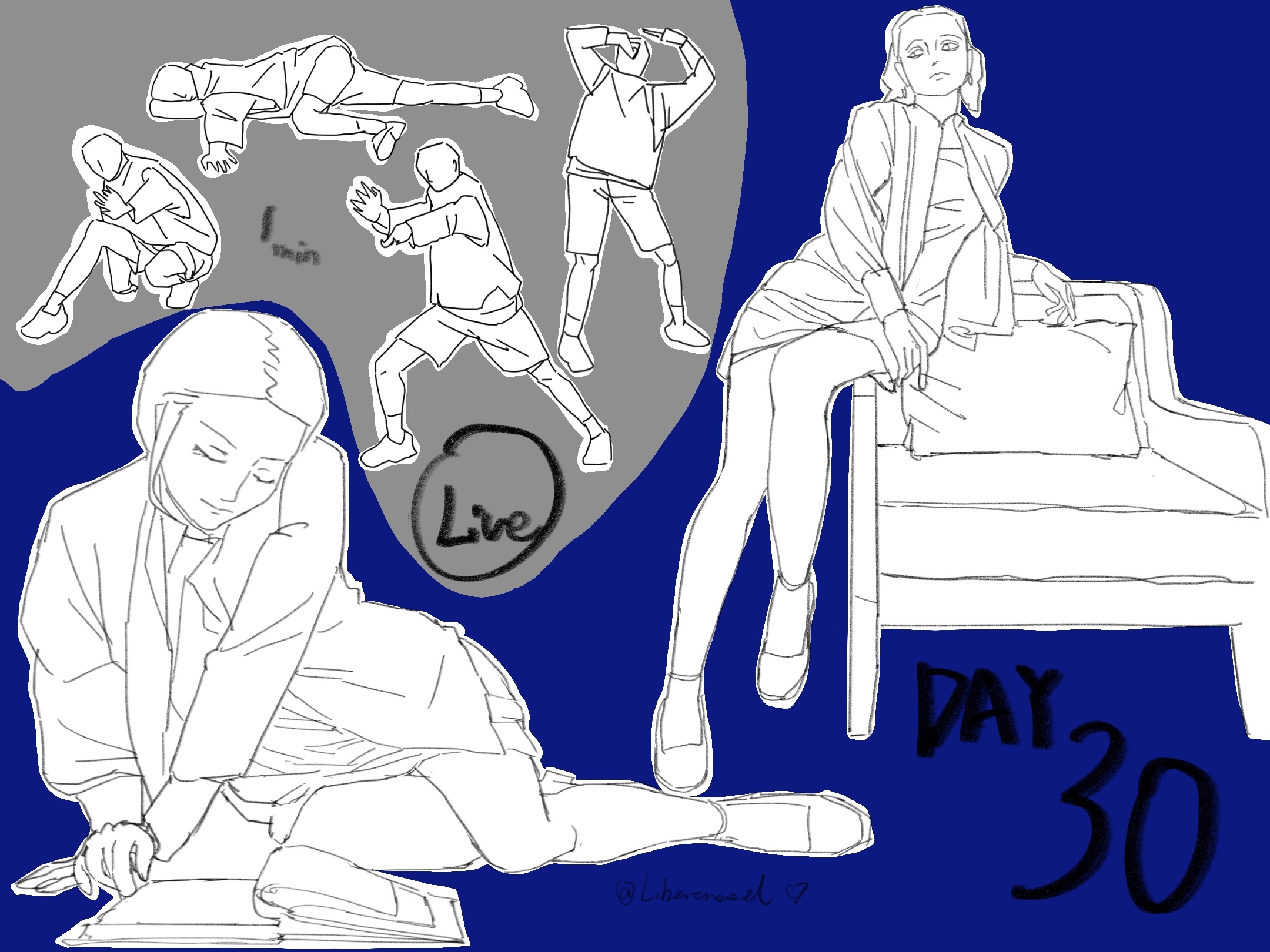 #速写60天挑战赛# Day30 @速写班长_Libercreed丽德-站酷ZCOOL